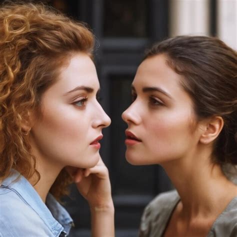 Argument Two Women Premium Ai Generated Image