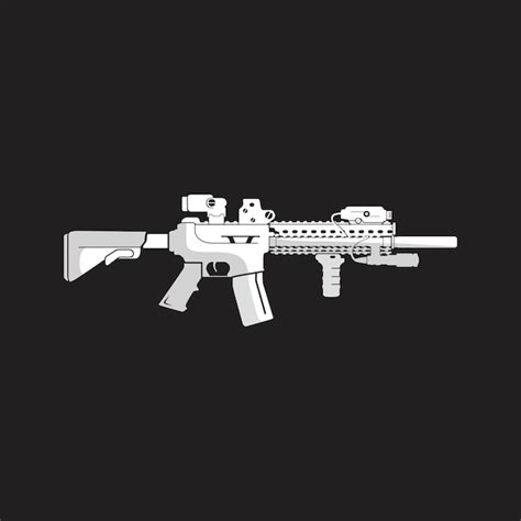 Premium Vector Gambar Vector Senjata Api