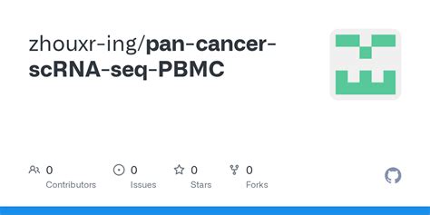 Github Zhouxr Ingpan Cancer Scrna Seq Pbmc