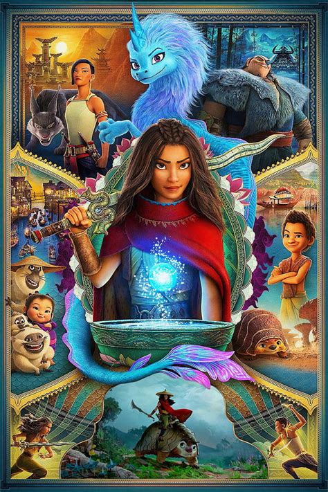 Raya And The Last Dragon 2021 Digital Art By Geek N Rock Fine Art America