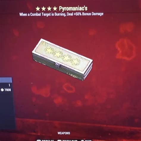 Pyromaniac Mod Fallout 76 Game Item Gameflip