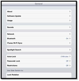 Understanding The IPad Settings