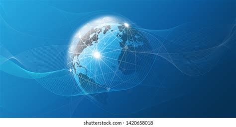 Abstract Blue Futuristic Modern Style Cloud Stock Vector Royalty Free
