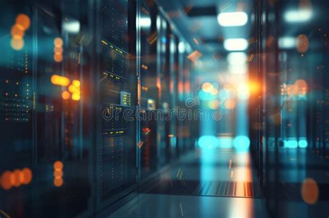 Server Room Data Center Big Data Storage Cloud Computing Technology