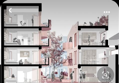 Isometric Section Presentation Mimarlık Posteri Mimari Sunum Mimari Tasarım