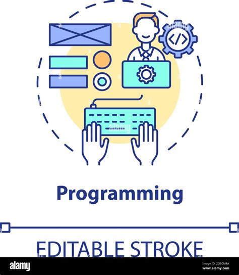 Programming Concept Icon Stock Vector Image And Art Alamy