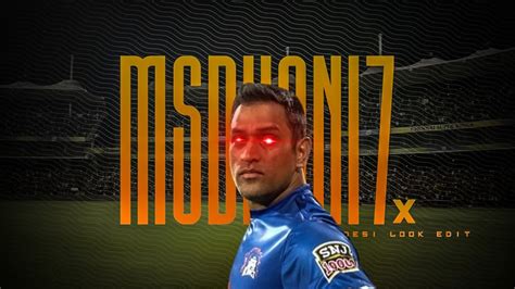 Msd X Desi Look Edit Msd Edit Viral Youtube