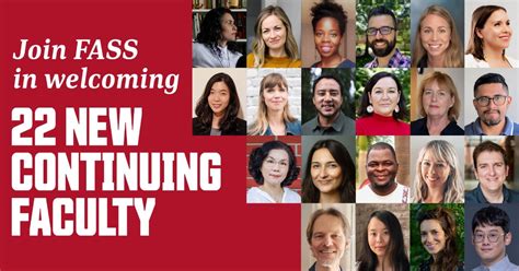 Fass Welcomes 22 New Continuing Faculty Members Faculty Of Arts And Social Sciences Simon