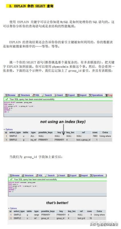 Mysql性能优化21个最佳实践，一个一个分解给你看，还怕搞不定？ 知乎