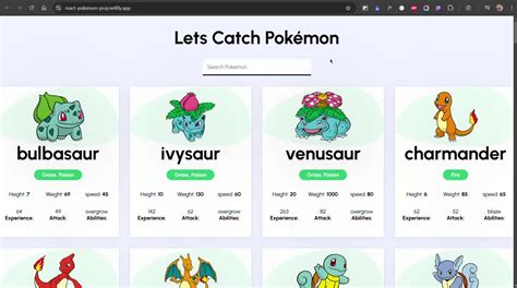 Devendra Mane On Linkedin Reactjs Webdevelopment Apiintegration Miniproject Pokemon