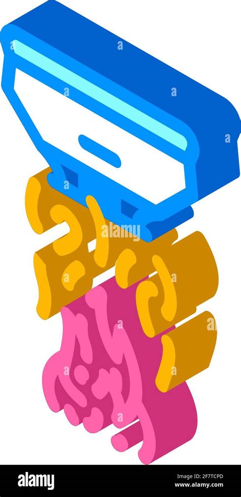Fire Sensor Isometric Icon Vector Illustration Color Stock Vector Image