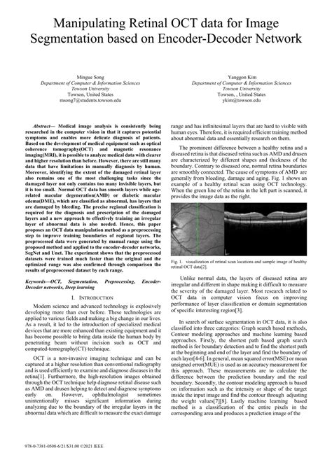 Pdf Manipulating Retinal Oct Data For Image Segmentation Based On
