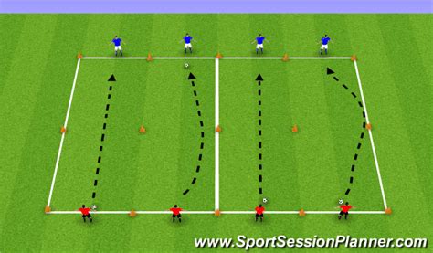 Football Soccer Long Passing Drill Technical Passing And Receiving