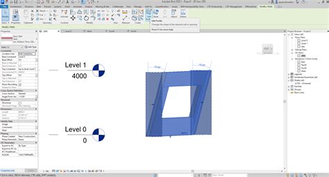 Solved Why Cant I Edit Profile Of A Slanted Sloped Massing Wall