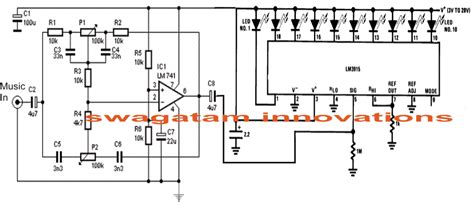 Simple Audio Spectrum Analyzer Circuit Homemade Circuit Projects