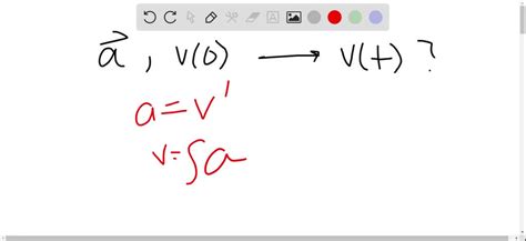 solved given the acceleration of an object and its initial velocity
