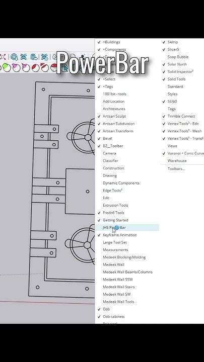 Sketchup Tutorial Fill Faces In One Click Jhs Powerbar Plugin Youtube
