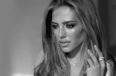 Attractive Tender Sweet Romantic Girl Woman Beautiful Sensual Young