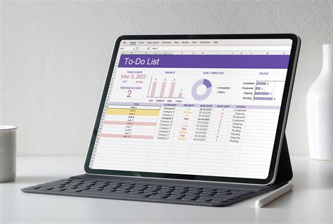 To Do List Excel Template To Do List Digital To Do Planner Daily Checklist Template Daily