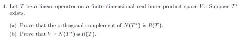 Solved Let T Be A Linear Operator On A Finite Dimensional Chegg