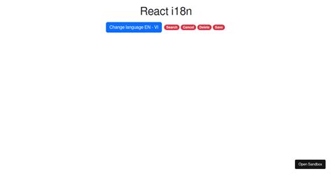 React I18n Codesandbox