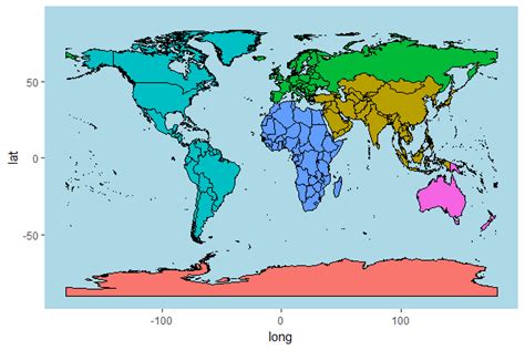 Colouring Countries By Region In Ggplot R Stack Overflow