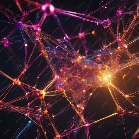 Premium Photo Abstract Technology Concept Network Connection Structure With Particlesgenerative Ai