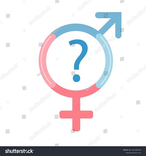 Sex Determination Male Female Question Mark Stock Vector Royalty Free