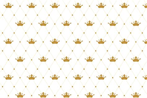 Crown Seamless Pattern On White Vector 2646092 Vector Art At Vecteezy