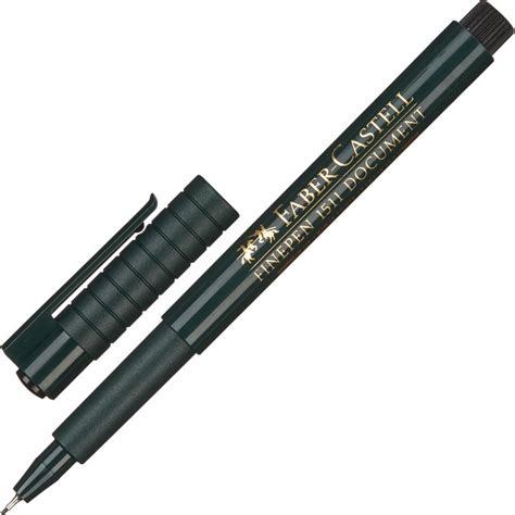 Линер Faber-Castell Finepen 1511 черный (толщина линии 0.4 мм) - купить ...