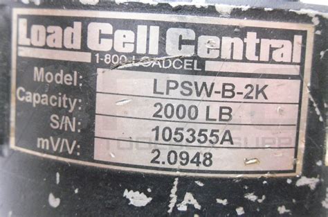 Load Cell Central Lpsw B 2k Shear Web Load Cell 2000lb Plc Toolbox Supply