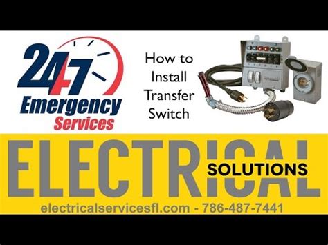 Electrical Services FL How To Install Transfer Switch
