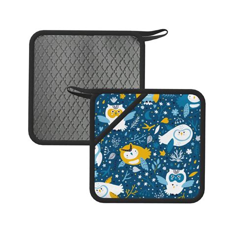 2pcs Silicone Anti Hot Hot Pads Oven Mitts Heat Resistant Pot Holders