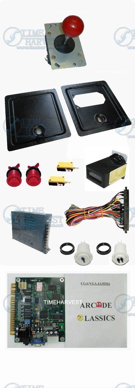 Arcade Parts Bundles Kits With Joystick Push Button Microswitch Coin Door Jamma Harness To Build