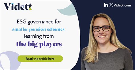 Esg Governance For Smaller Pension Schemes Learning From The Big Players Vidett