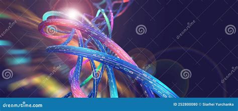 digital stream in big data field high speed internet and global cyber digitalization stock