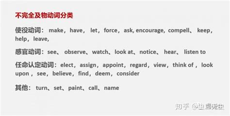 语法笔记——动词合集 知乎