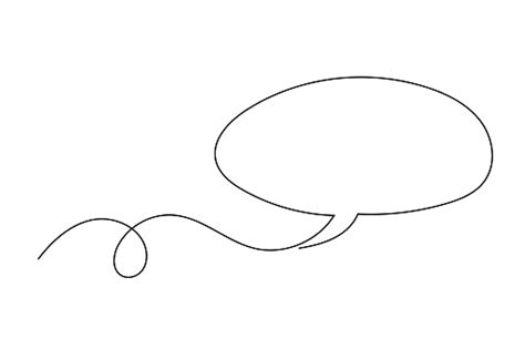 라인 아트 타원형 연설 거품 프레임 낙서 추상 손 그려진 개요 테두리 편집 가능 연속 타원 라운드 스케치 얇은 선 곡선 기호 디자인 단일 객체에 대한 스톡 벡터 아트 및