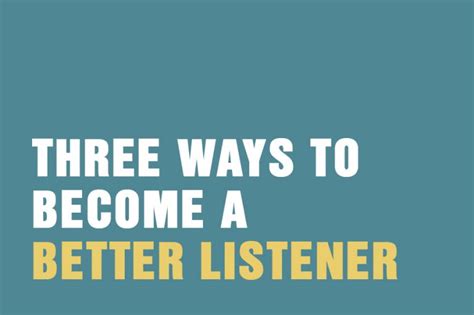 Three Ways To Become A Better Listener The Awareness Centre
