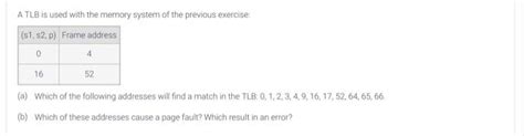 Solved Virtual Memory Uses Paging And Segmentation The