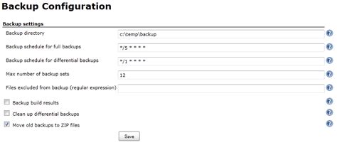 Jenkins ThinBackup