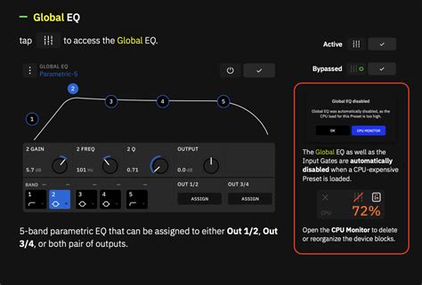 Global EQ Is Disable On A Preset Quad Cortex Neural DSP