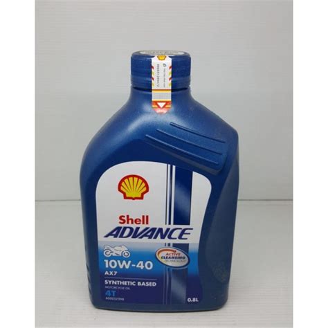 Jual Oli Shell Advance Ax7 Oli Shell Ax7 Motor Bebek 4tak Sae 10w 40 0 8 Liter Shopee Indonesia