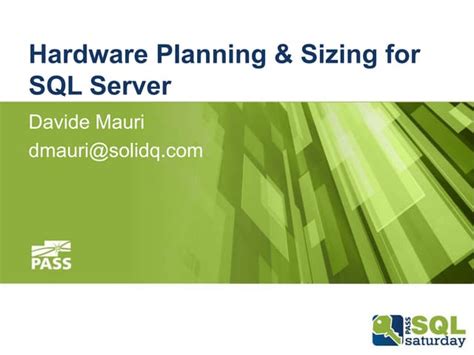 Hardware Planning And Sizing For Sql Server Pptx