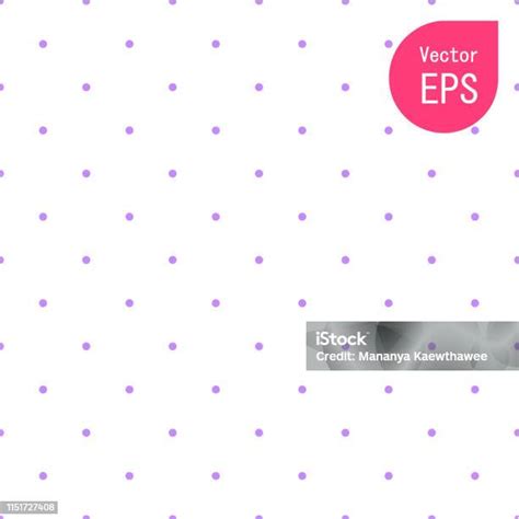 작은 보라색 도트와 완벽 한 질감입니다 초록 제비 꽃 손으로 그린 그래픽 인쇄 보라색 폴카 도트 패턴 배경 벡터 일러스트 레이 션 어떤 사용에 대 한 좋은 0명에 대한 스톡