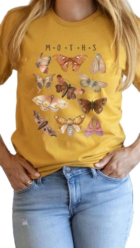Moth Shirt Butterfly Shirt Cottagecore Shirt Cottagecore Clothing