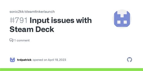 input issues with steam deck · issue 791 · sonic2kk steamtinkerlaunch