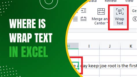 Where Is Wrap Text In Excel Earn And Excel