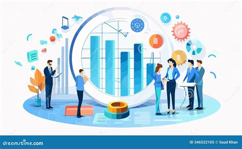 Data Analysis And Digitization Concept Digital Stock Vector Illustration Of Improvement