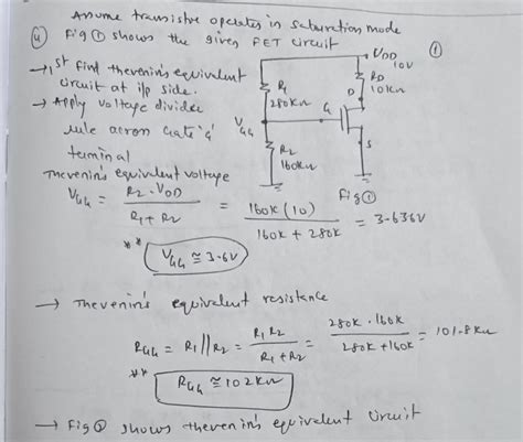 [solved] Q 4 The Transistor In Figure Below Has Parameters Of Vi 1v And K 0 25 Maive